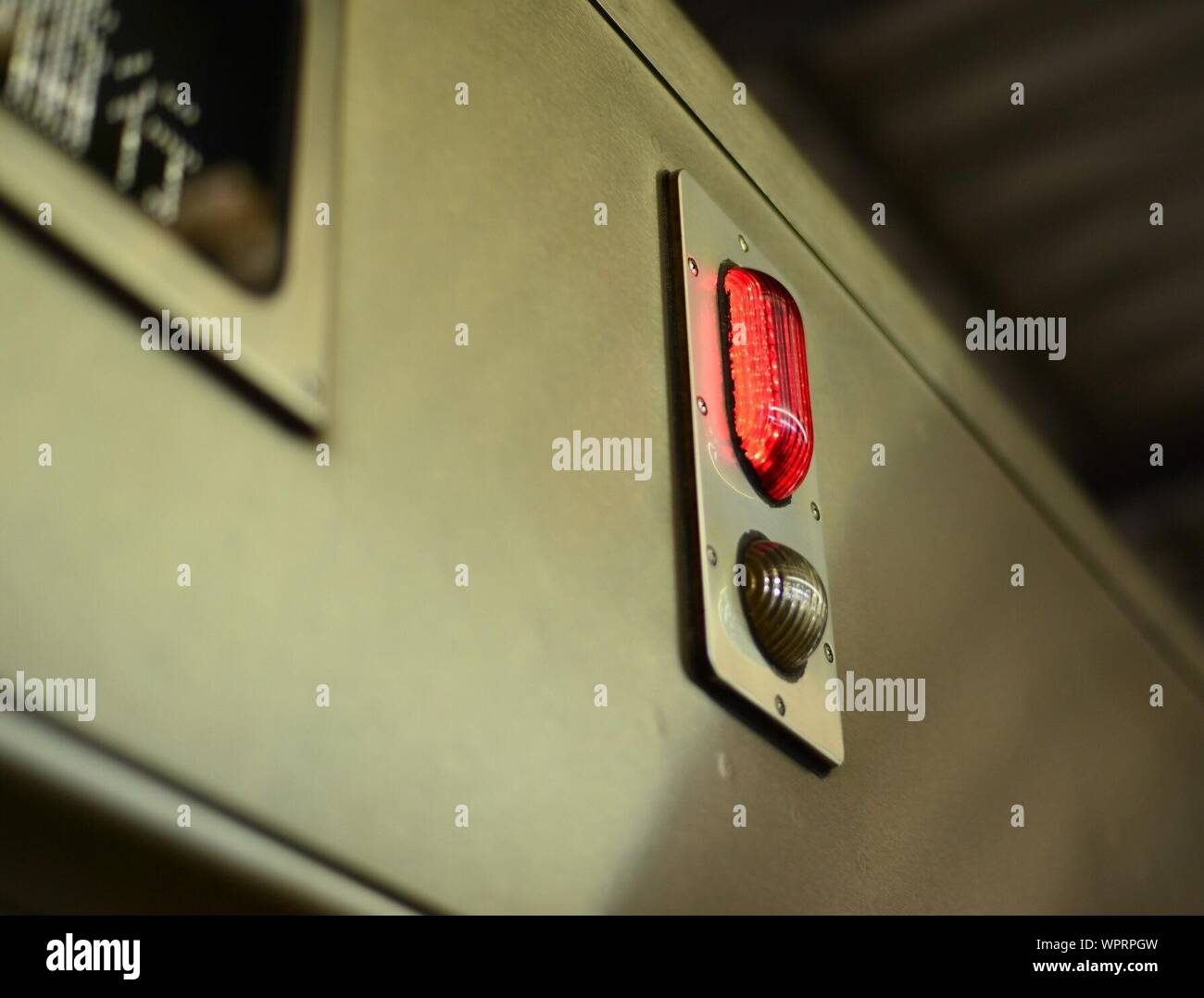 Red train up close hi-res stock photography and images - Alamy