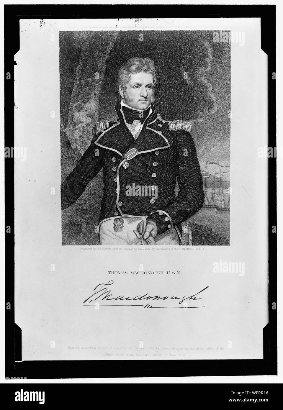 MacDONOUGH, THOMAS, COMMODORE, U.S.N Stock Photo - Alamy