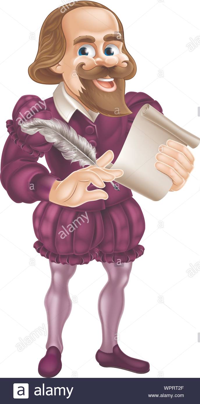Shakespeare Cartoon High Resolution Stock Photography and Images - Alamy