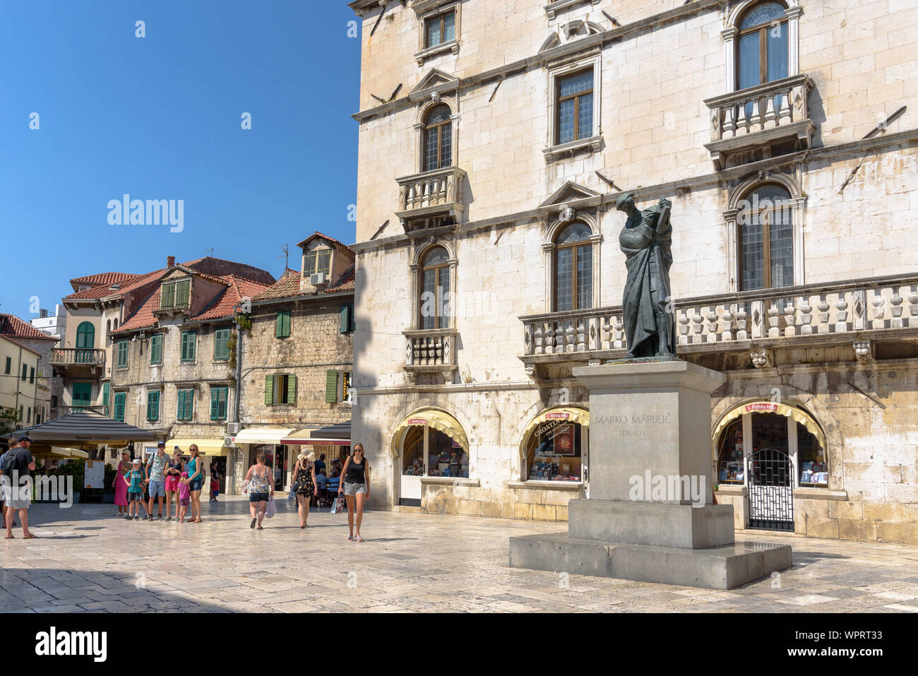 A statue of Marko Marulic in Split, Croatia Stock Photo - Alamy