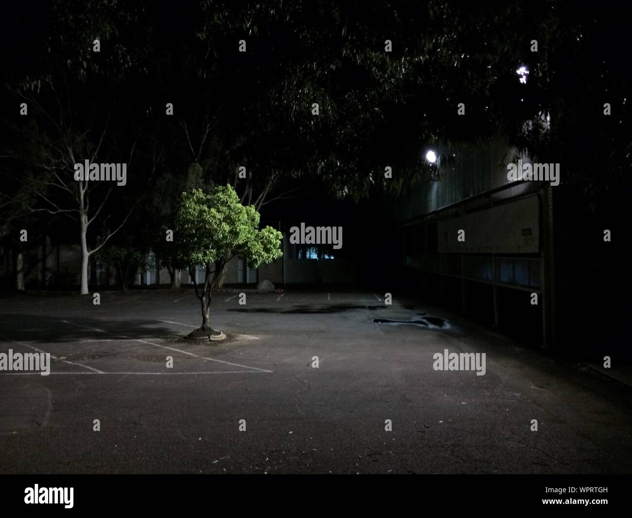 Empty Car Park At Night High Resolution Stock Photography and Images ...
