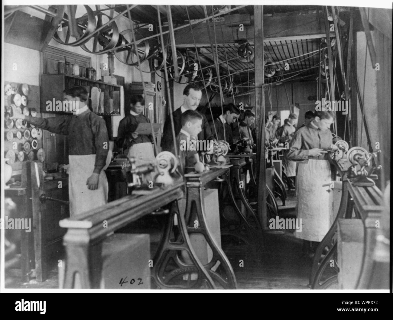 Machine shop class, Washington, D.C Stock Photo - Alamy