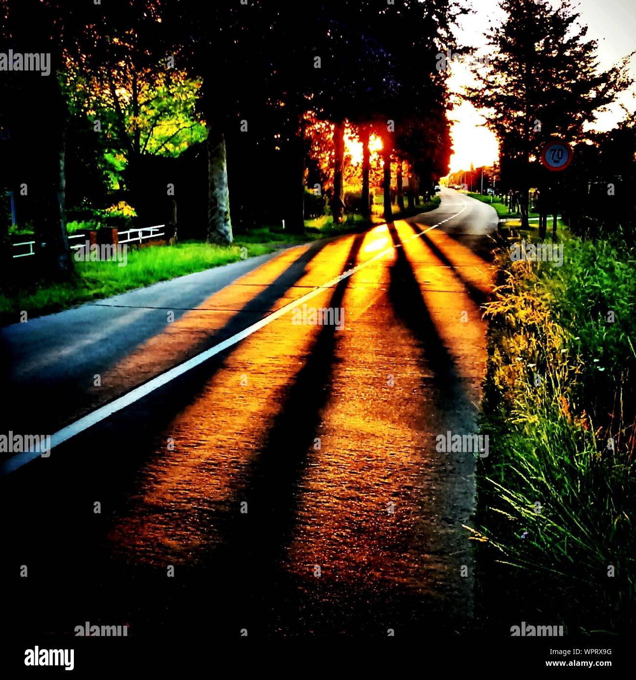 Road morning hi-res stock photography and images - Alamy