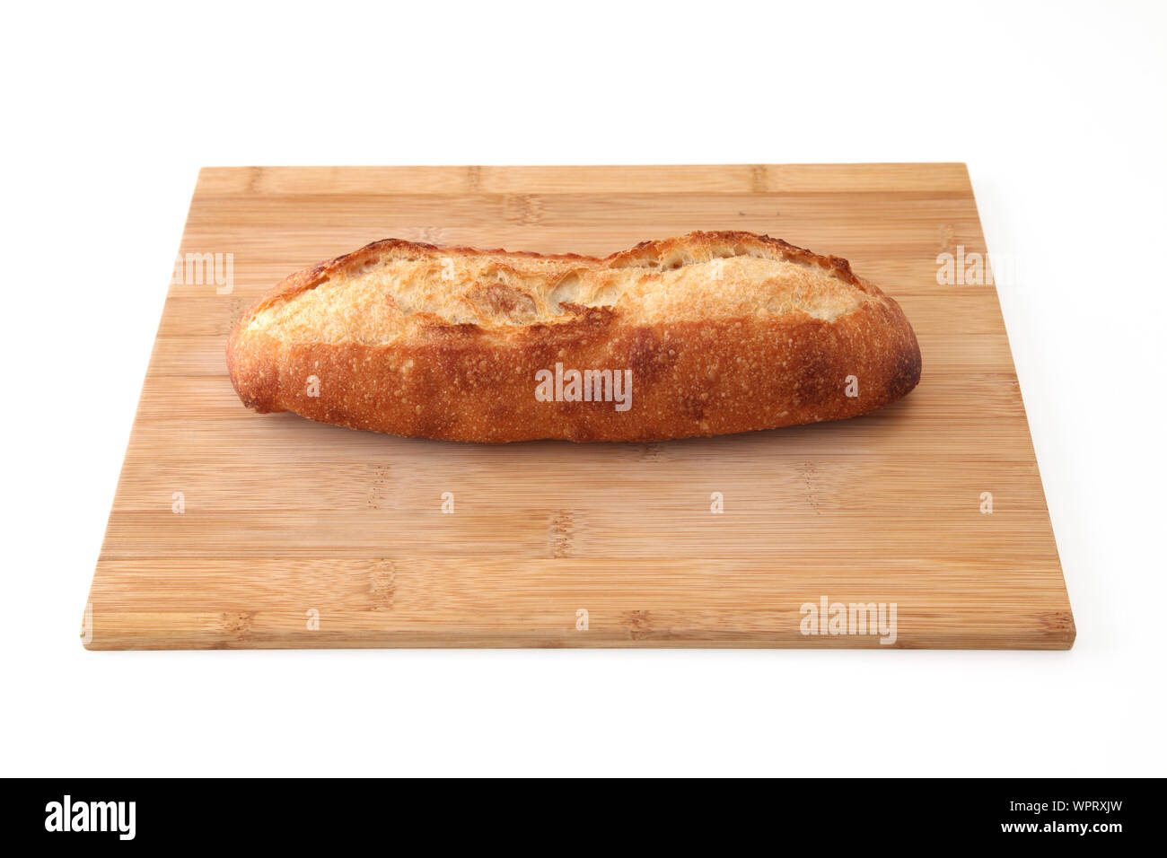 baguette french bread pan closeup isolated on white background Stock ...