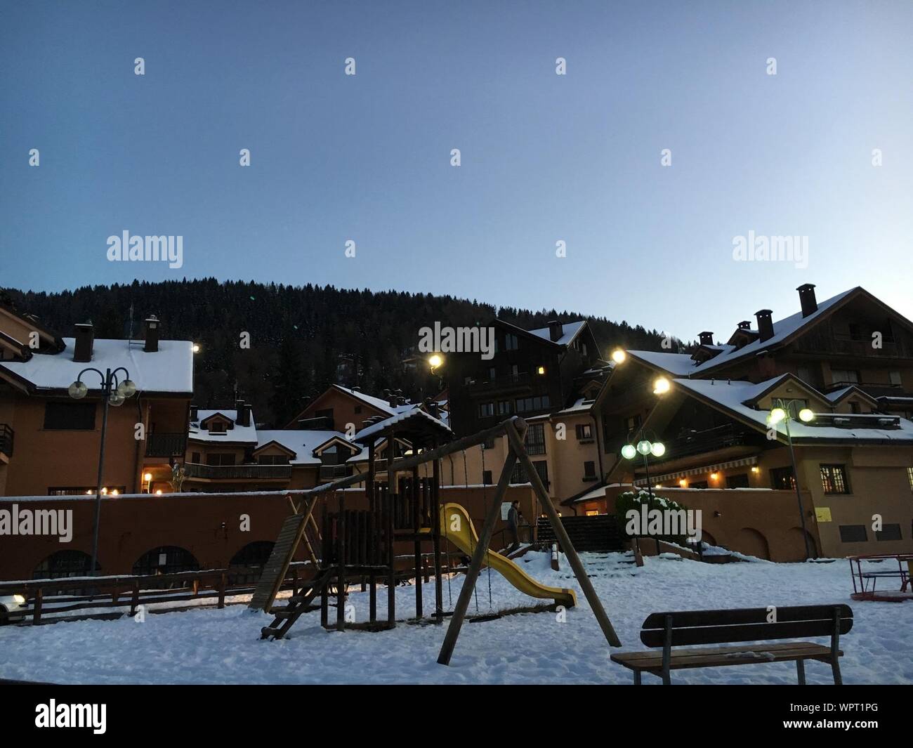 Snowy Playground High Resolution Stock Photography and Images - Alamy