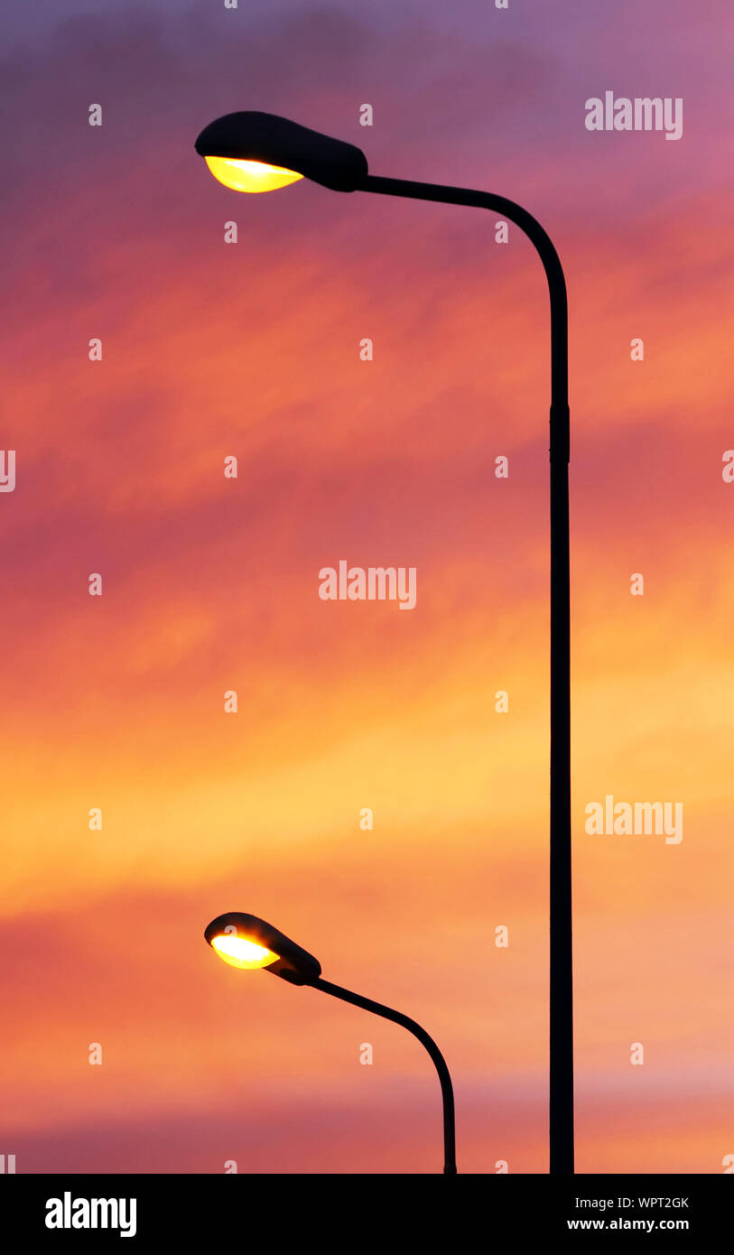 Orange street light hi-res stock photography and images - Alamy