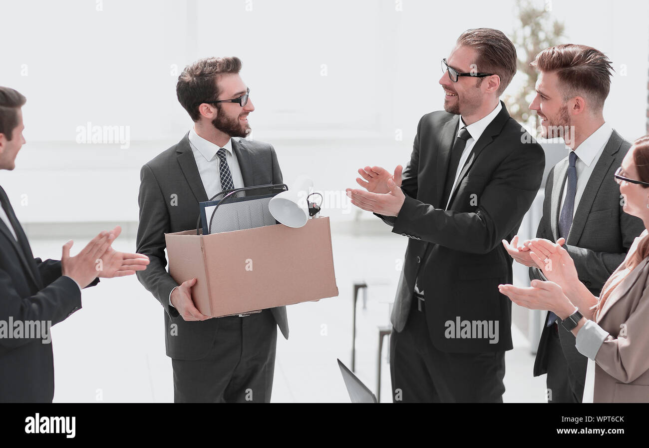 Business team welcomes new employee hi-res stock photography and images ...