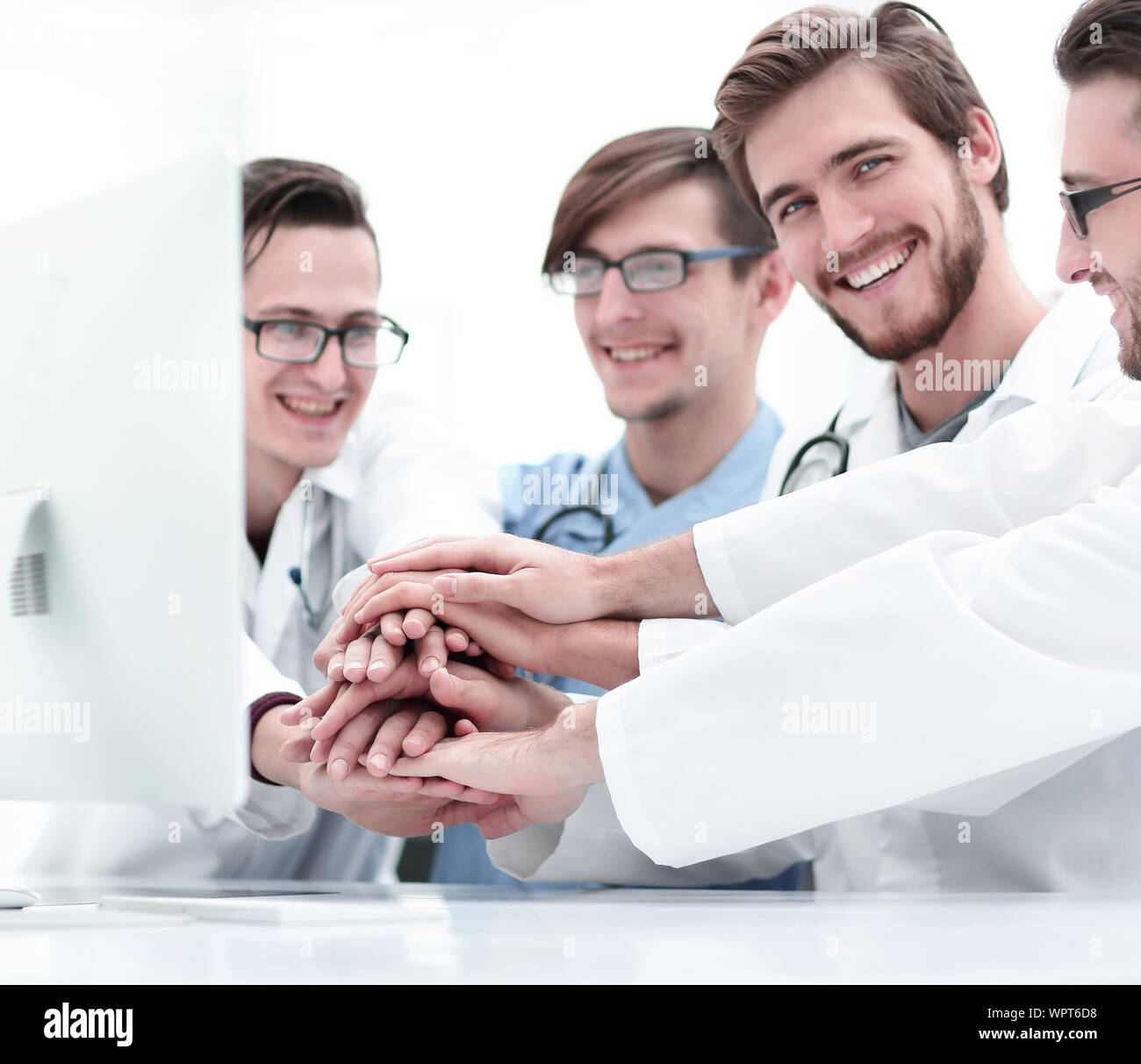 medical team showing their unity.the concept of successful work Stock ...