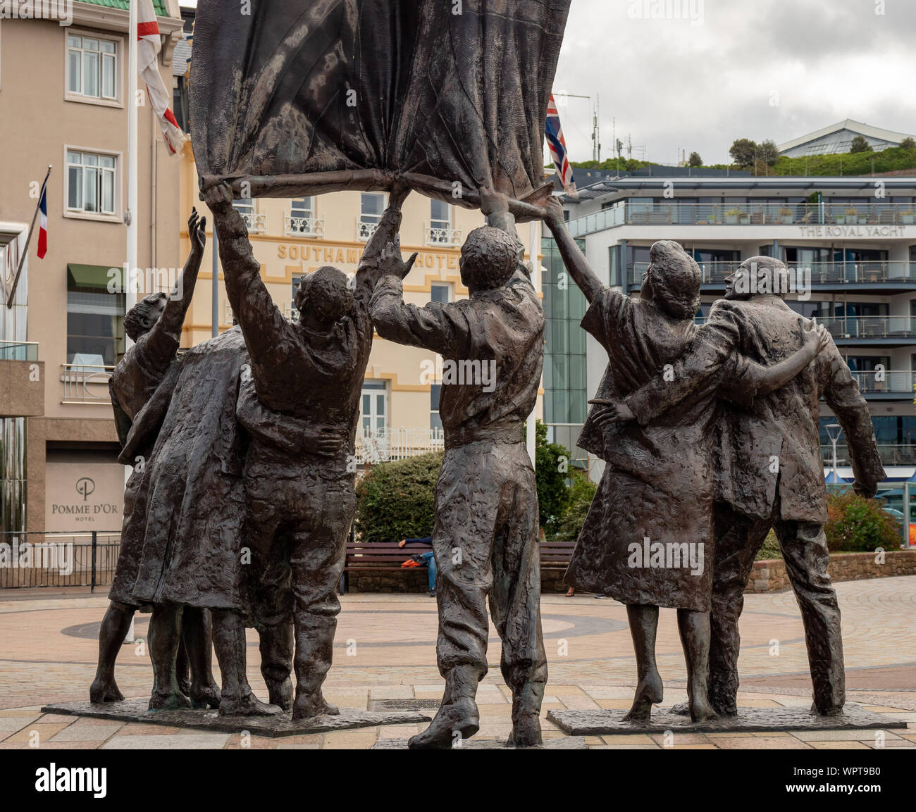 The Liberation Sculpture, Liberation Square, St Helier, Jersey, Channel ...