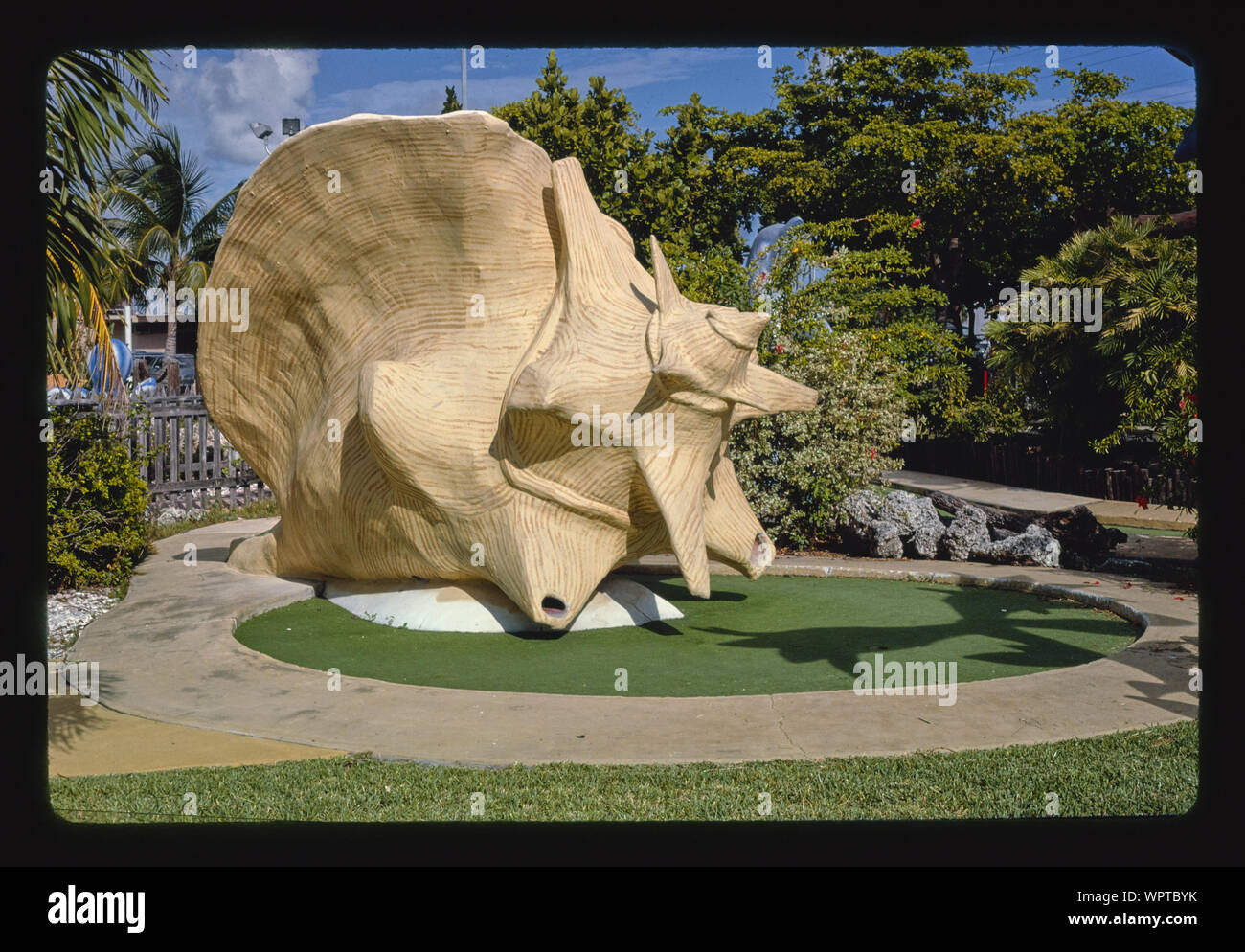 Magic Carpet mini golf, conch hole, Key West, Florida Stock Photo - Alamy