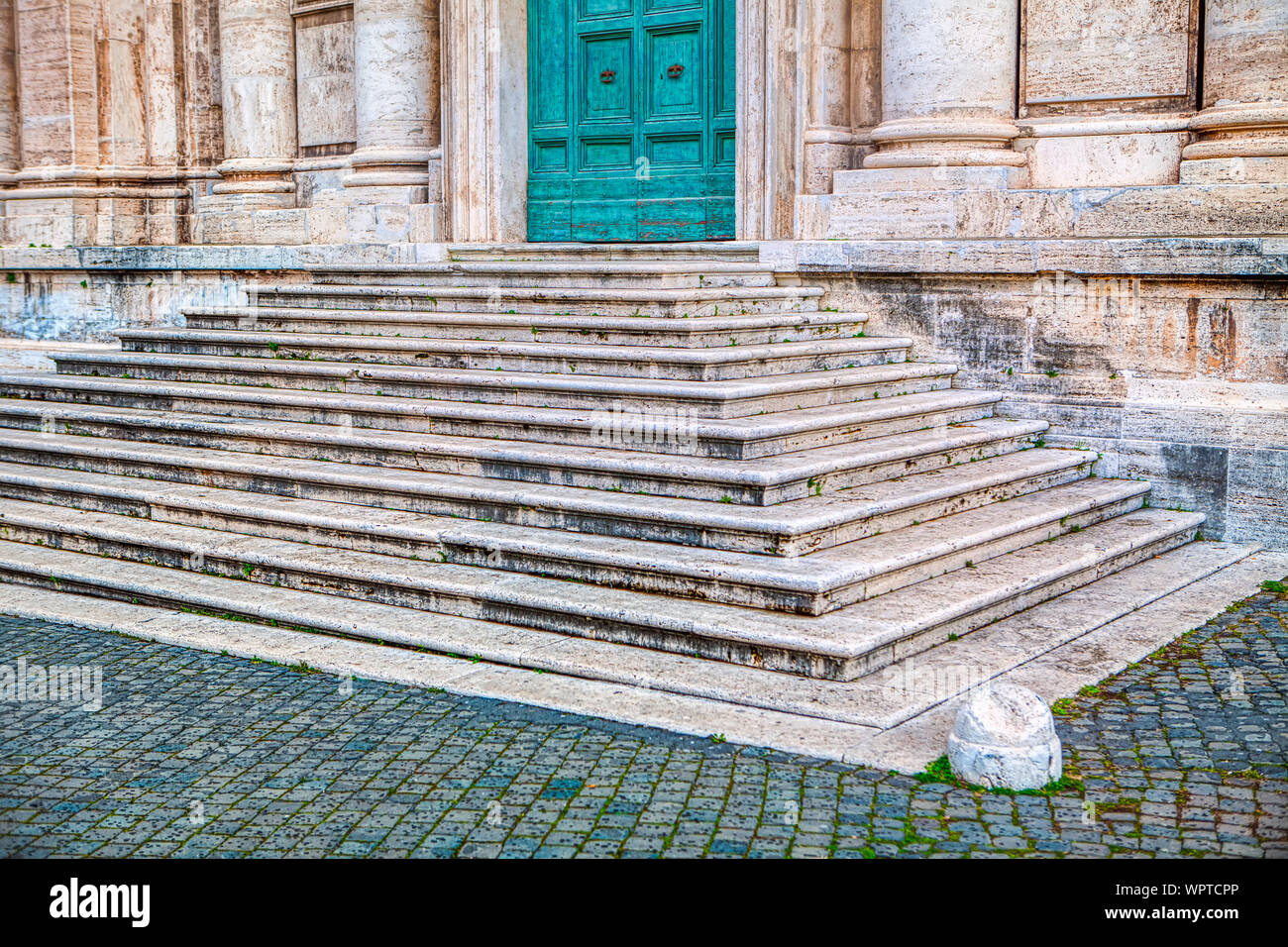 stone stairs and entrance in the church Stock Photo - Alamy