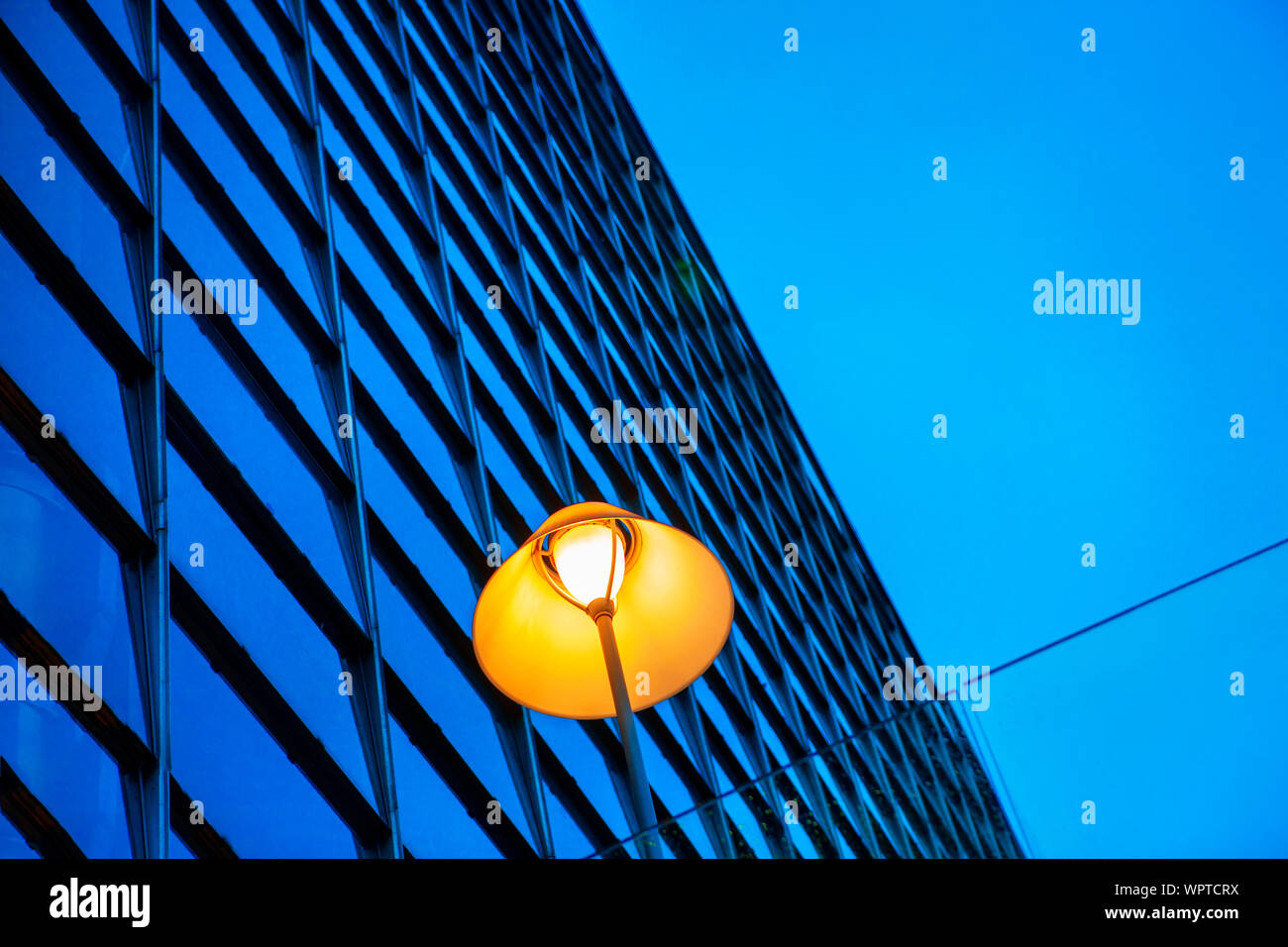 street lamp and modern building Stock Photo - Alamy