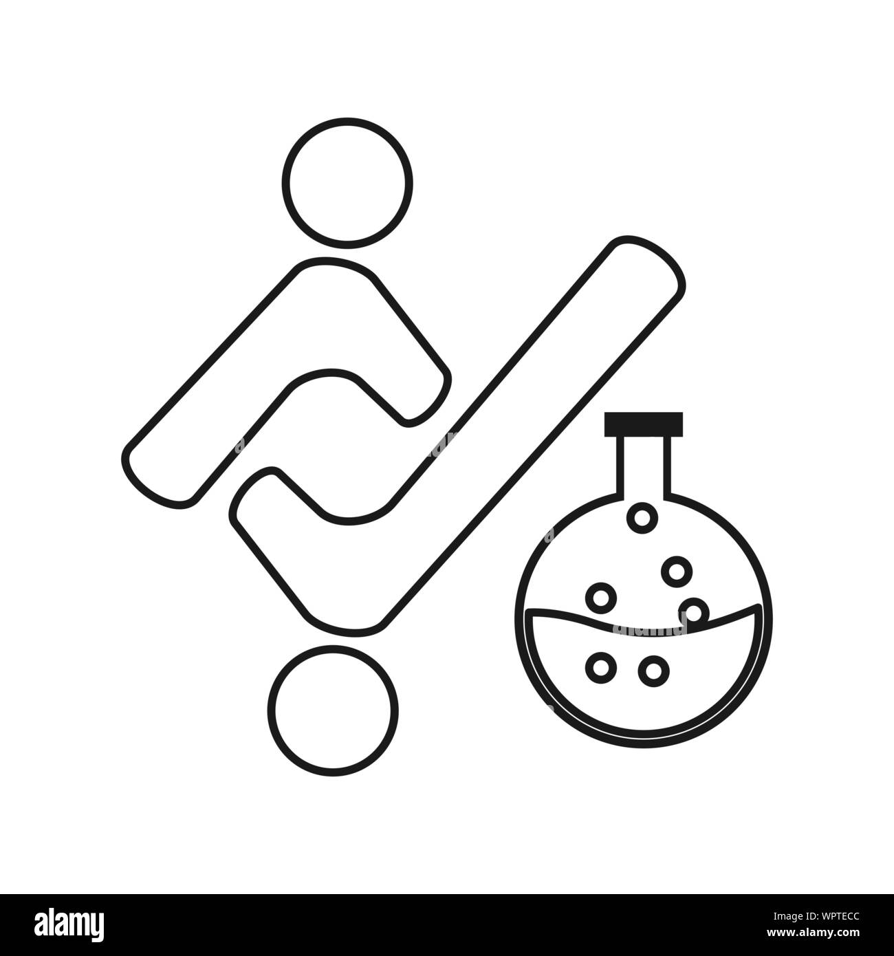 laboratory people Commitment Teamwork Together Outline Logo Stock ...