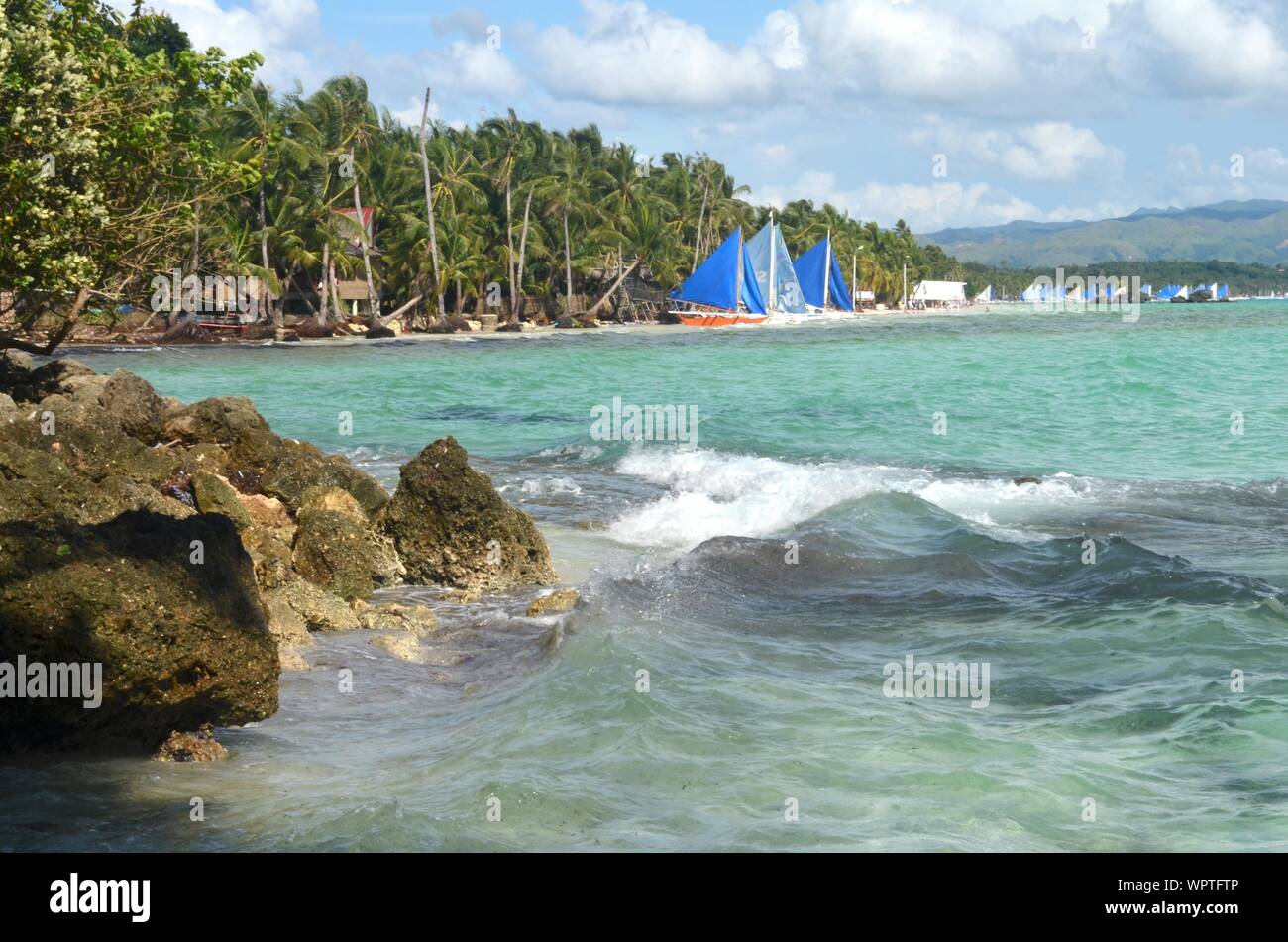 Wave hitting boat hi-res stock photography and images - Alamy