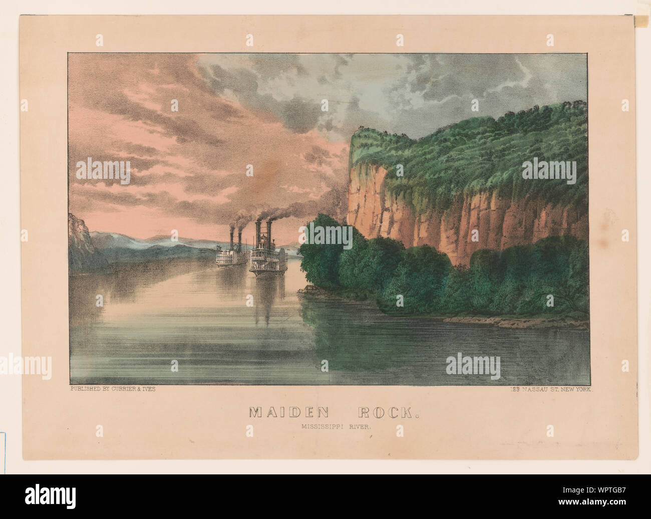 Maiden rock: Mississippi River Stock Photo - Alamy
