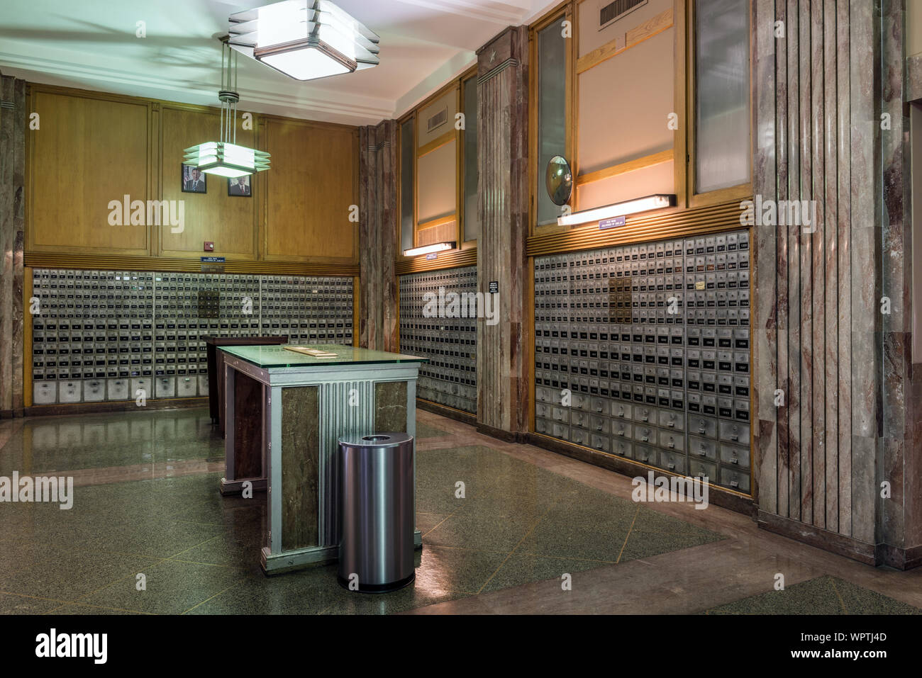 Mailboxes in lobby. U.S. Post Office and Courthouse, Alexandria ...