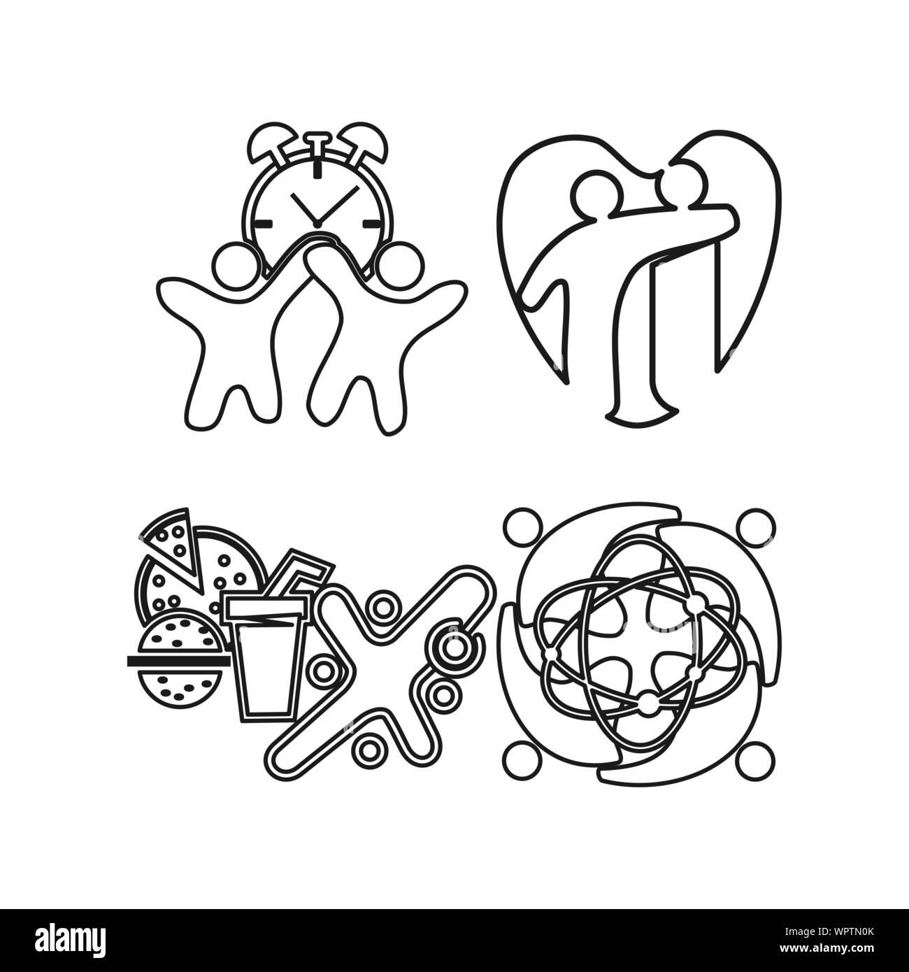 Time for commitment Stock Vector Images - Alamy