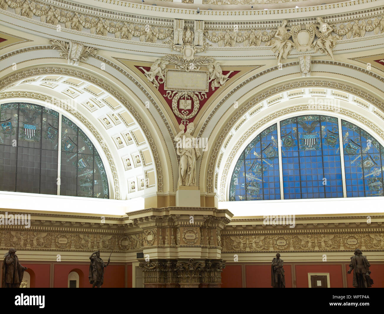 Library Of Congress Reading Room Statues