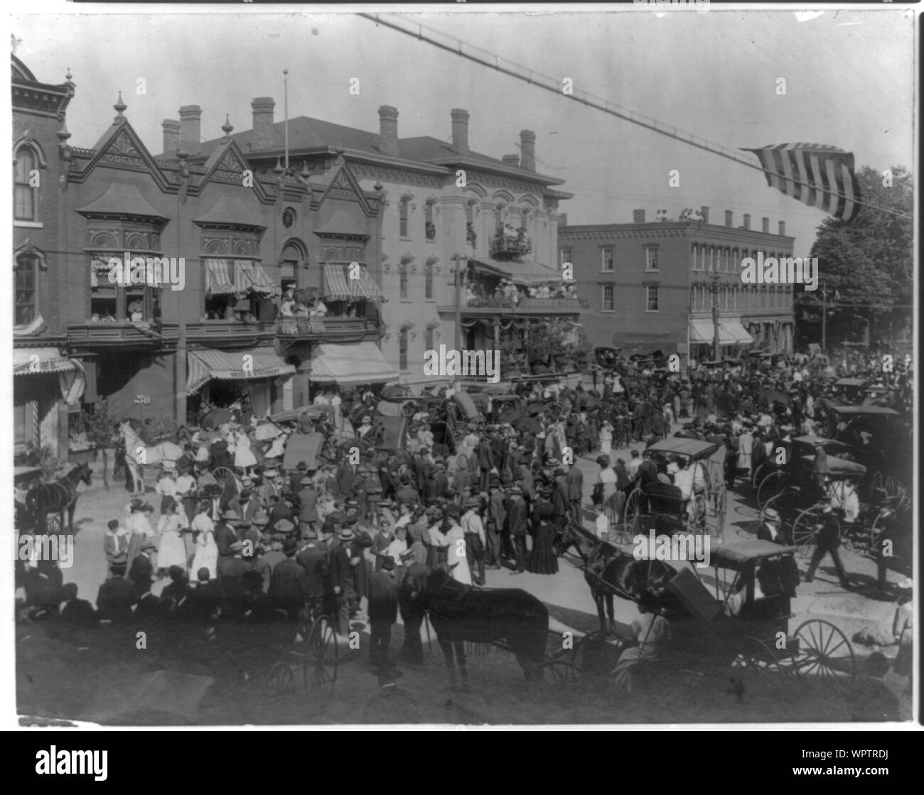 Street parade on day Black and White Stock Photos & Images - Alamy