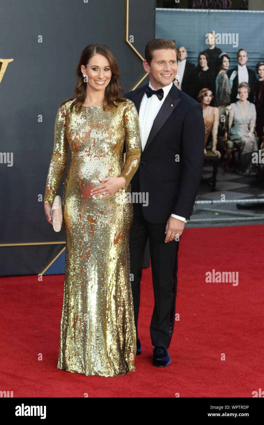 Allen Leech and Jessica Blair Herman, Downton Abbey - World Premiere ...