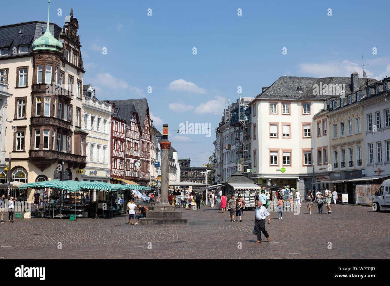 A view of the market square in Trier, Germany Stock Photo - Alamy