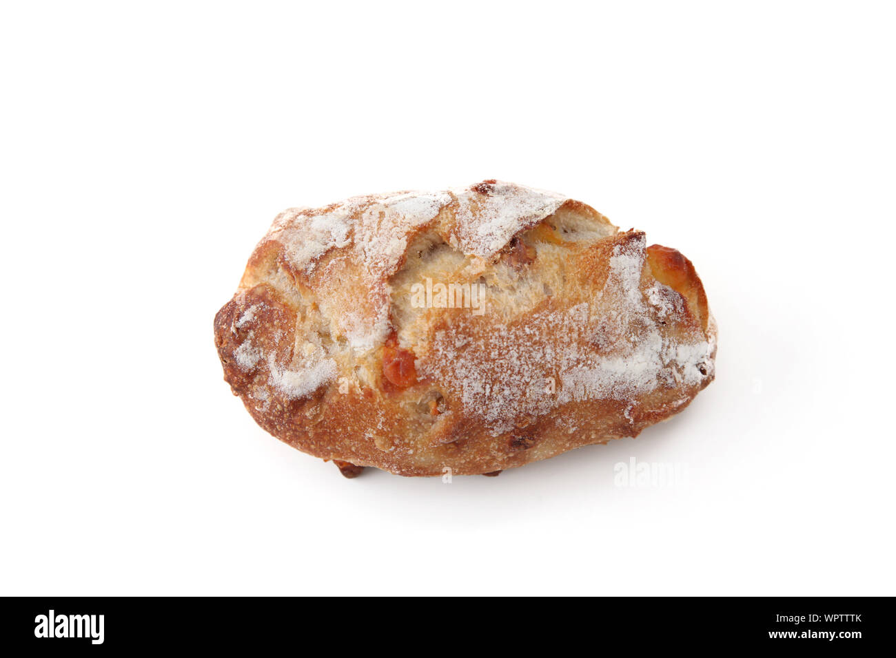 french bread with cheese isolated on white background Stock Photo - Alamy