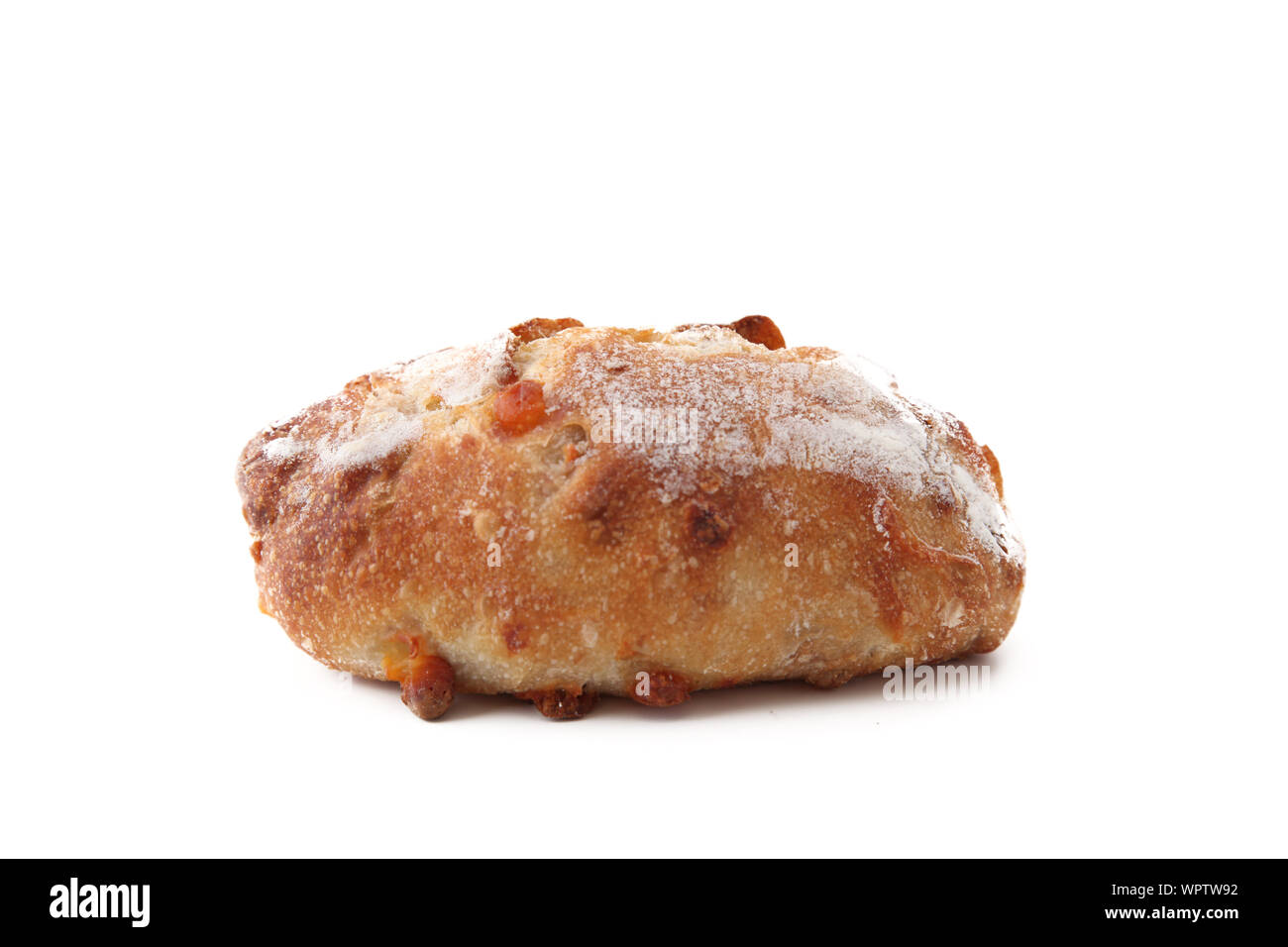 french bread with cheese isolated on white background Stock Photo - Alamy