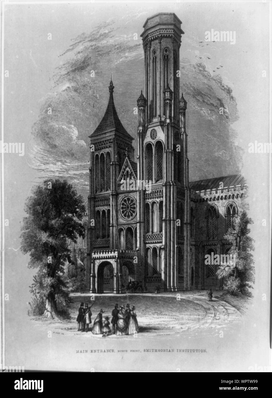 North main entrance Black and White Stock Photos & Images - Alamy