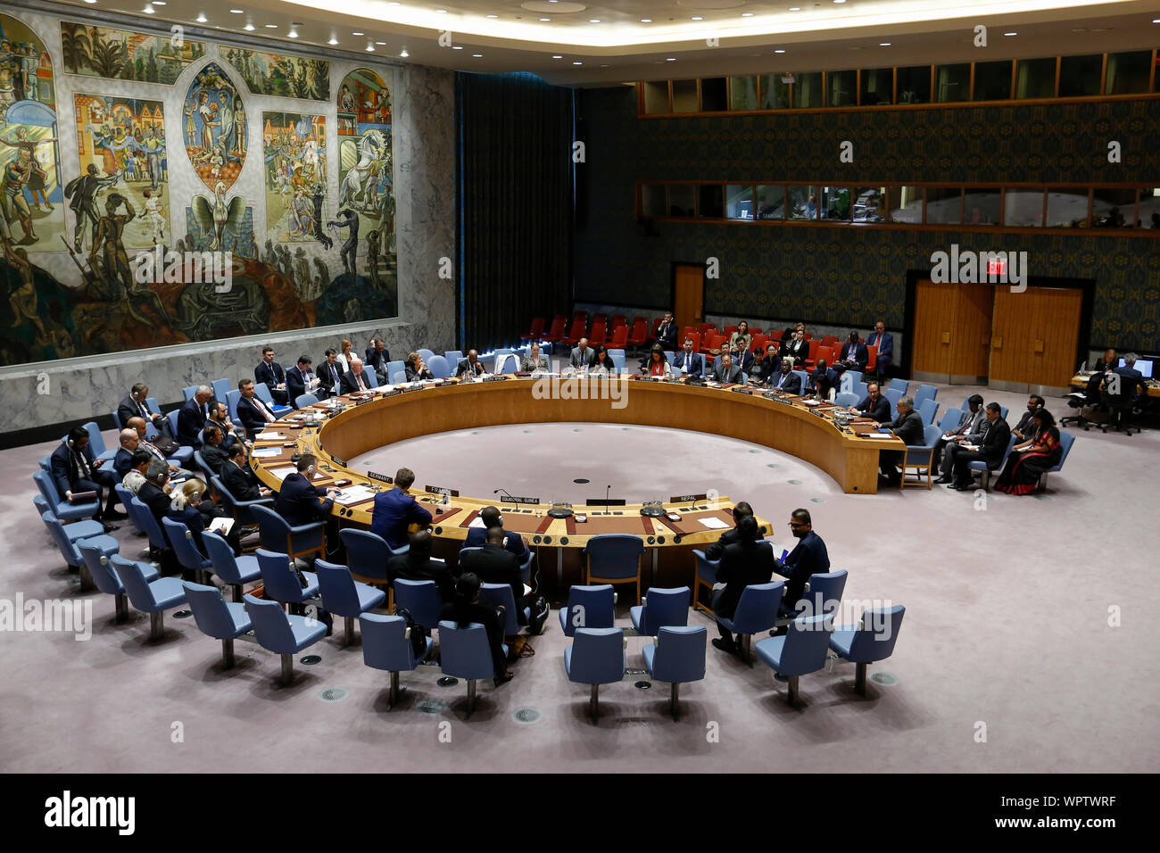 United Nations. 9th Sep, 2019. Photo taken on Sept. 9, 2019 shows the ...