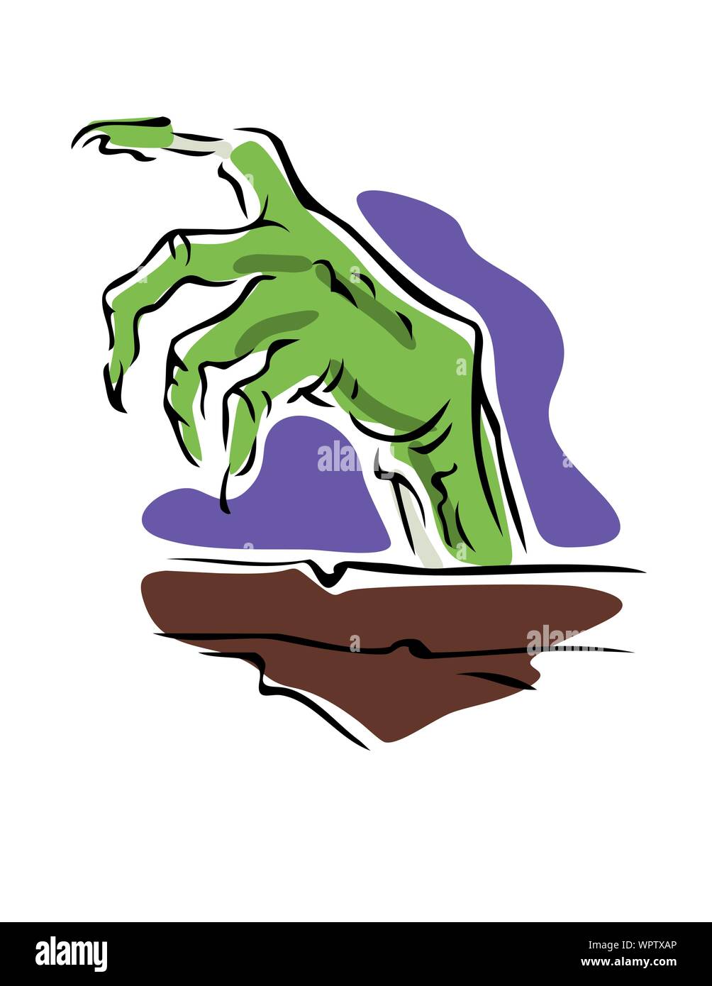 Creepy Hand Reaching Stock Vector Images - Alamy