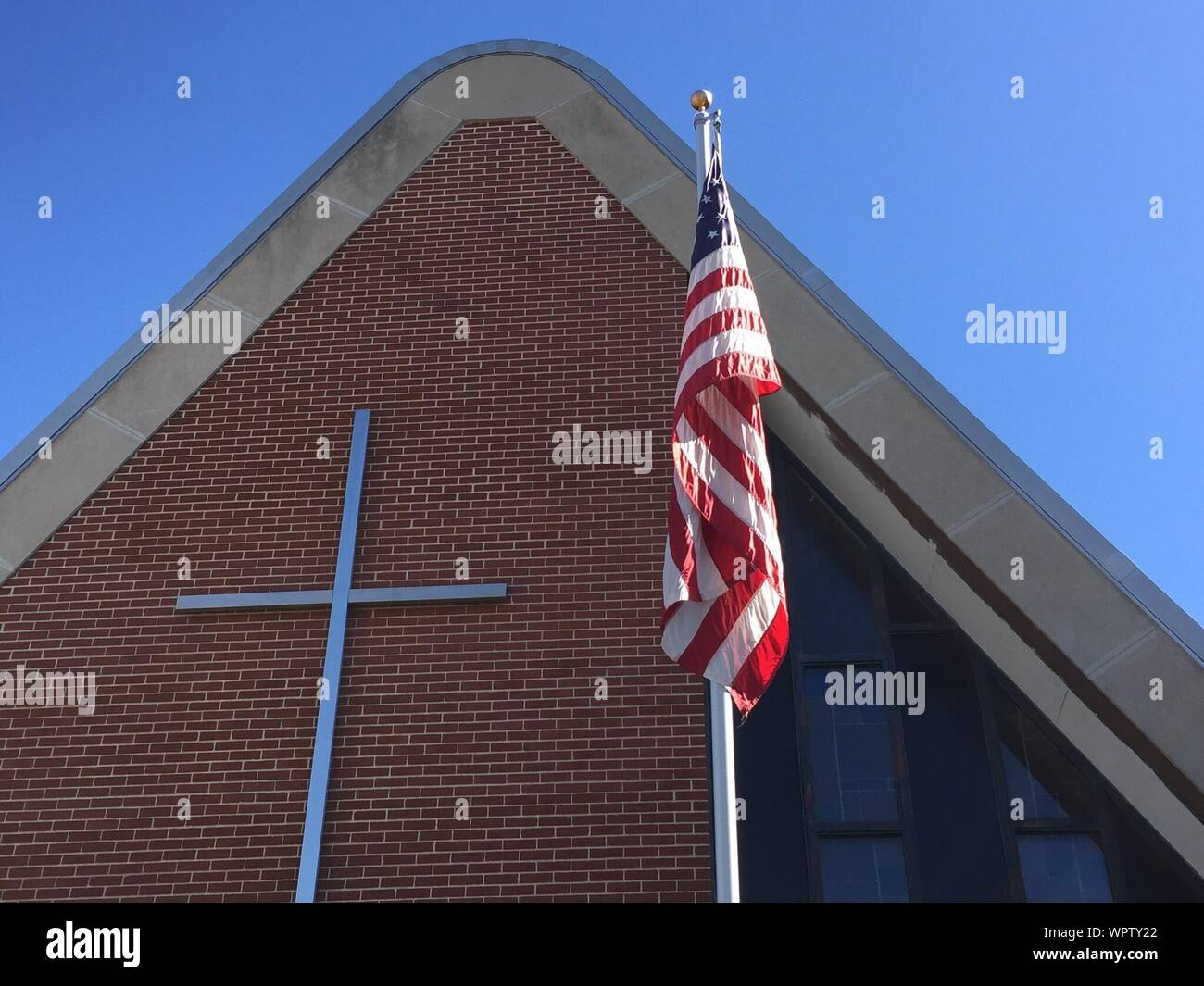 American Flag And Church High Resolution Stock Photography and Images ...