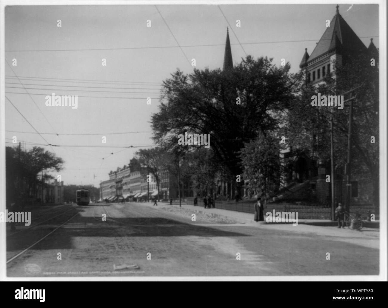 Mainstreet and courthouse, Northampton, Massachusetts Stock Photo - Alamy