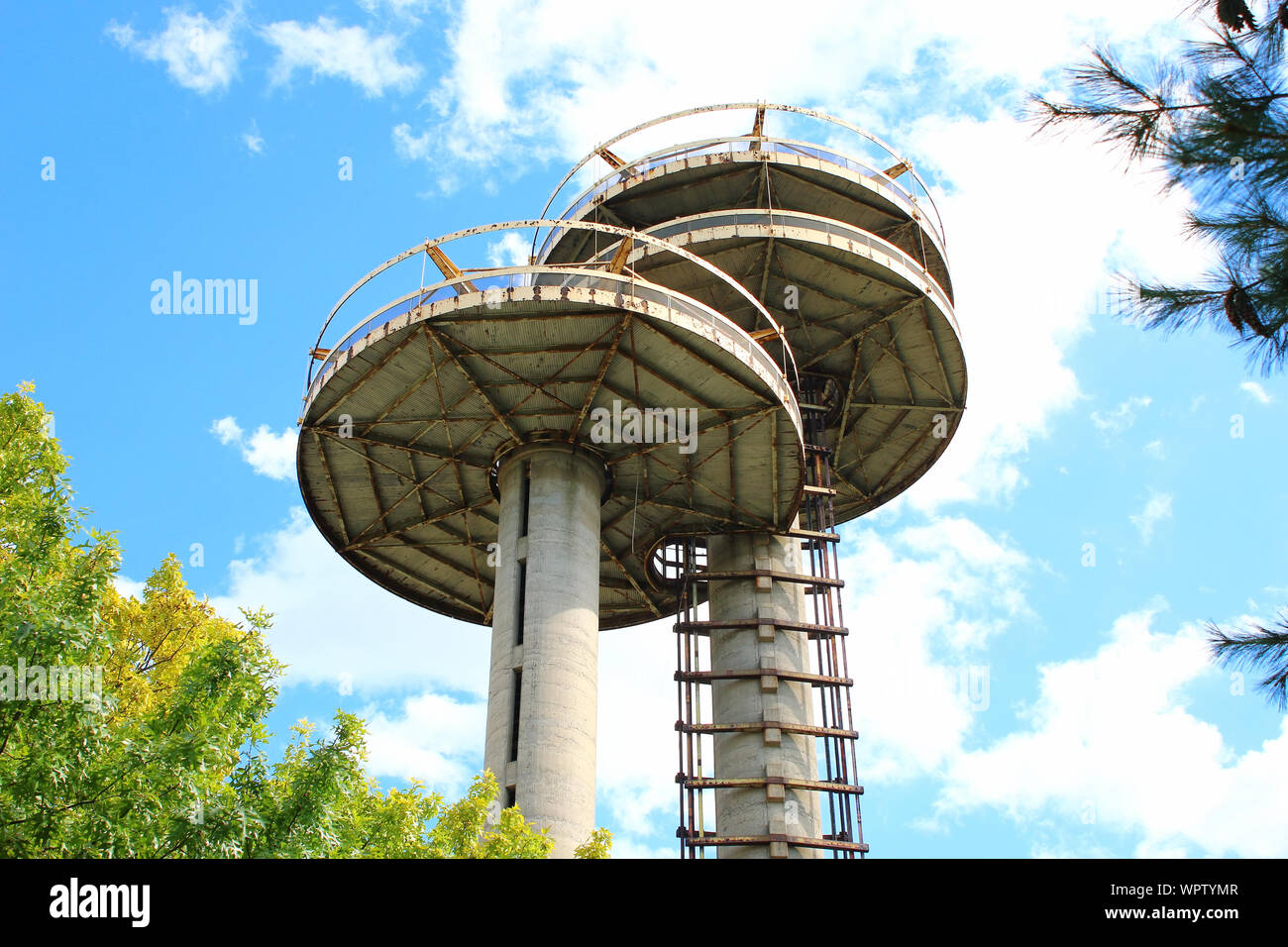 New York State Pavilion's observation towers - remnants of the 1964 ...