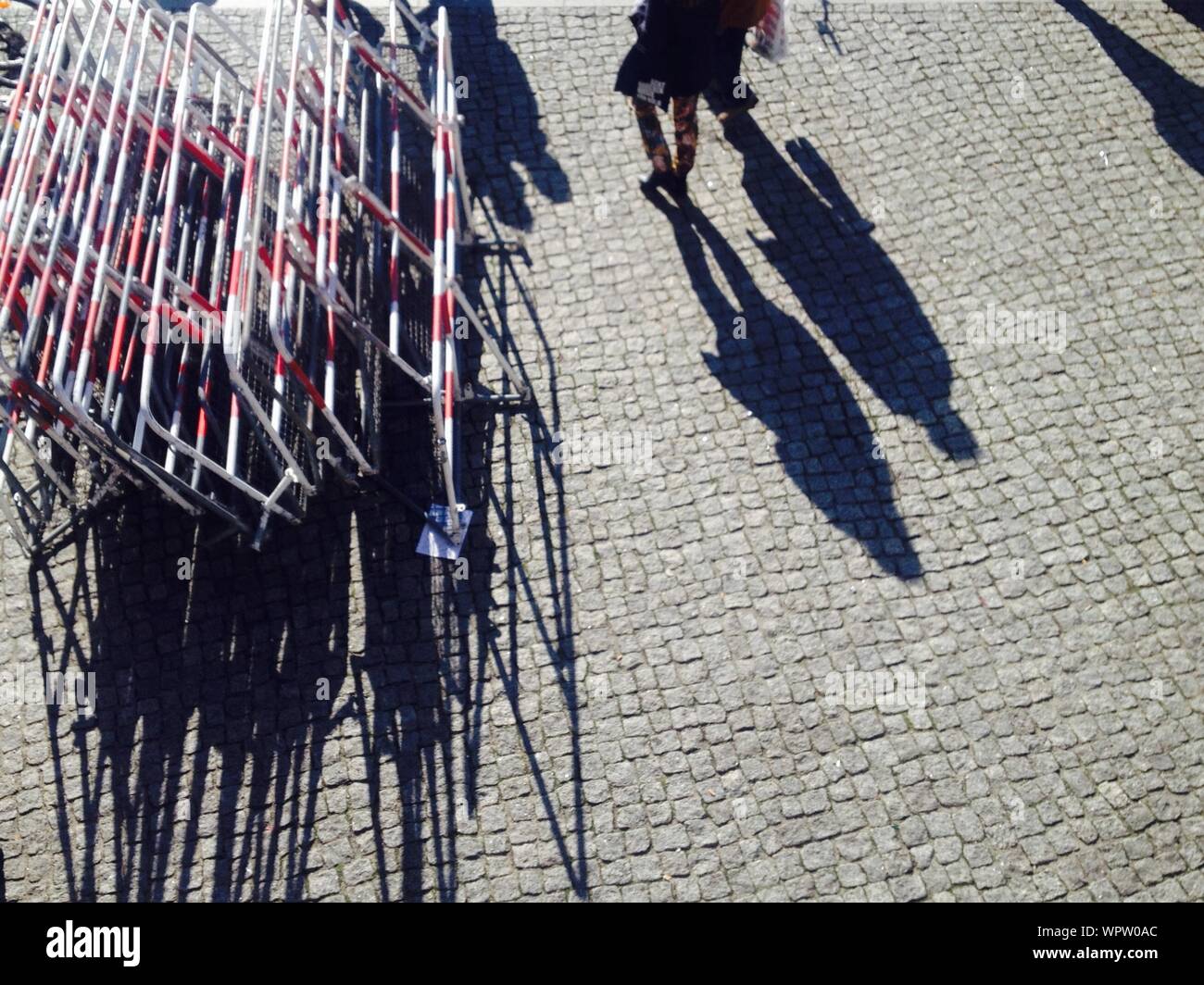 Barricade footpath barricade hi-res stock photography and images - Alamy