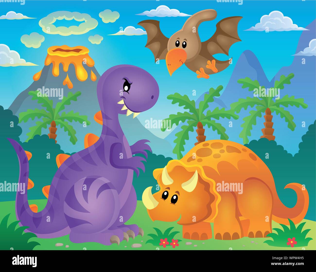 Dinosaur theme image 6 Stock Vector Image & Art - Alamy