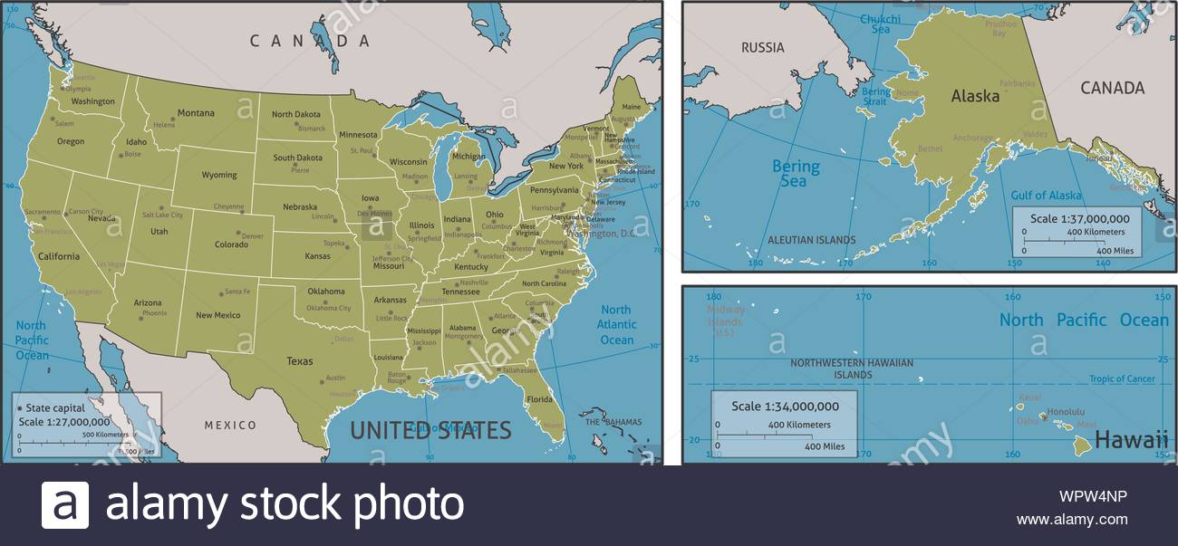 Map Of Washington California High Resolution Stock Photography and ...