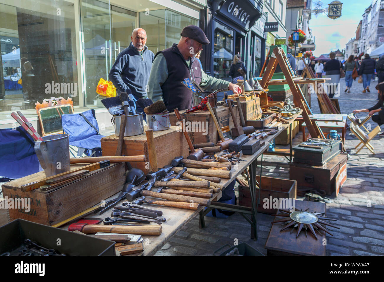 Antique tools display hi-res stock photography and images - Alamy