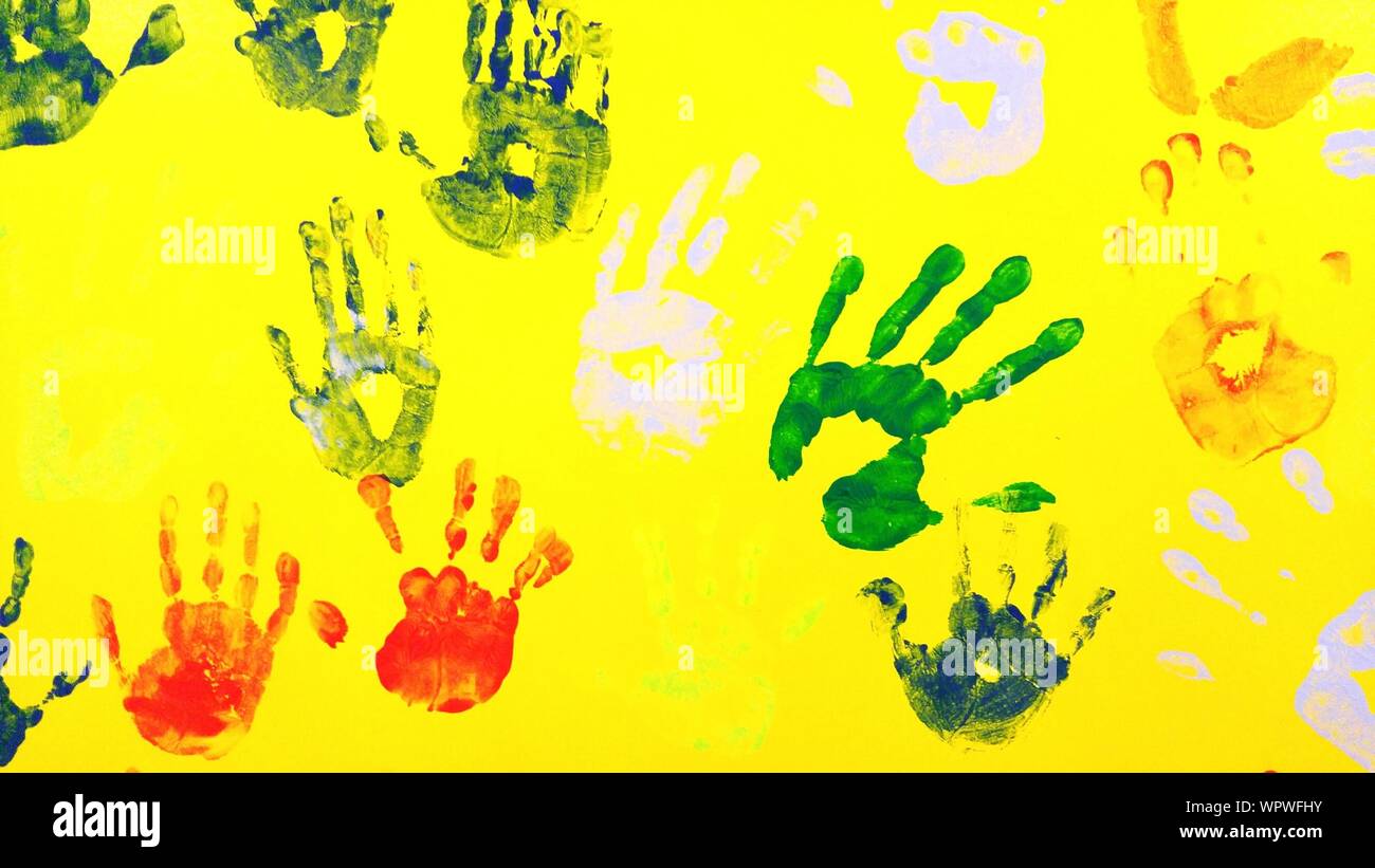 Handprints wall no people hi-res stock photography and images - Alamy