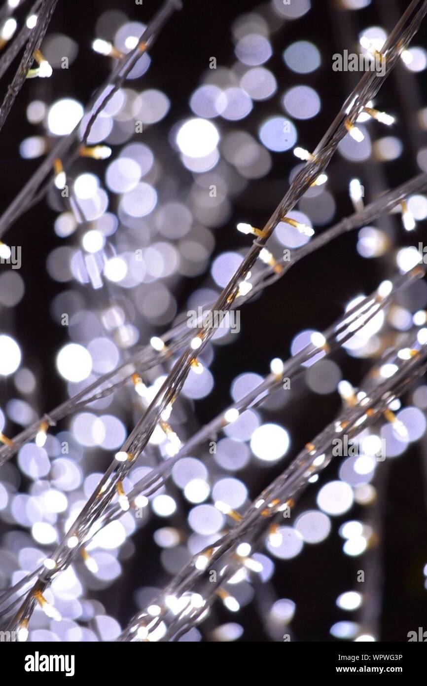 White Fairy Lights Stock Photo - Alamy