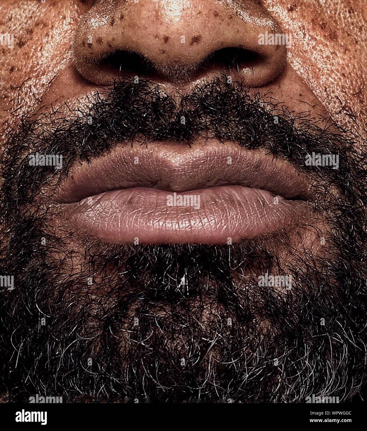 Man lips hi-res stock photography and images - Alamy