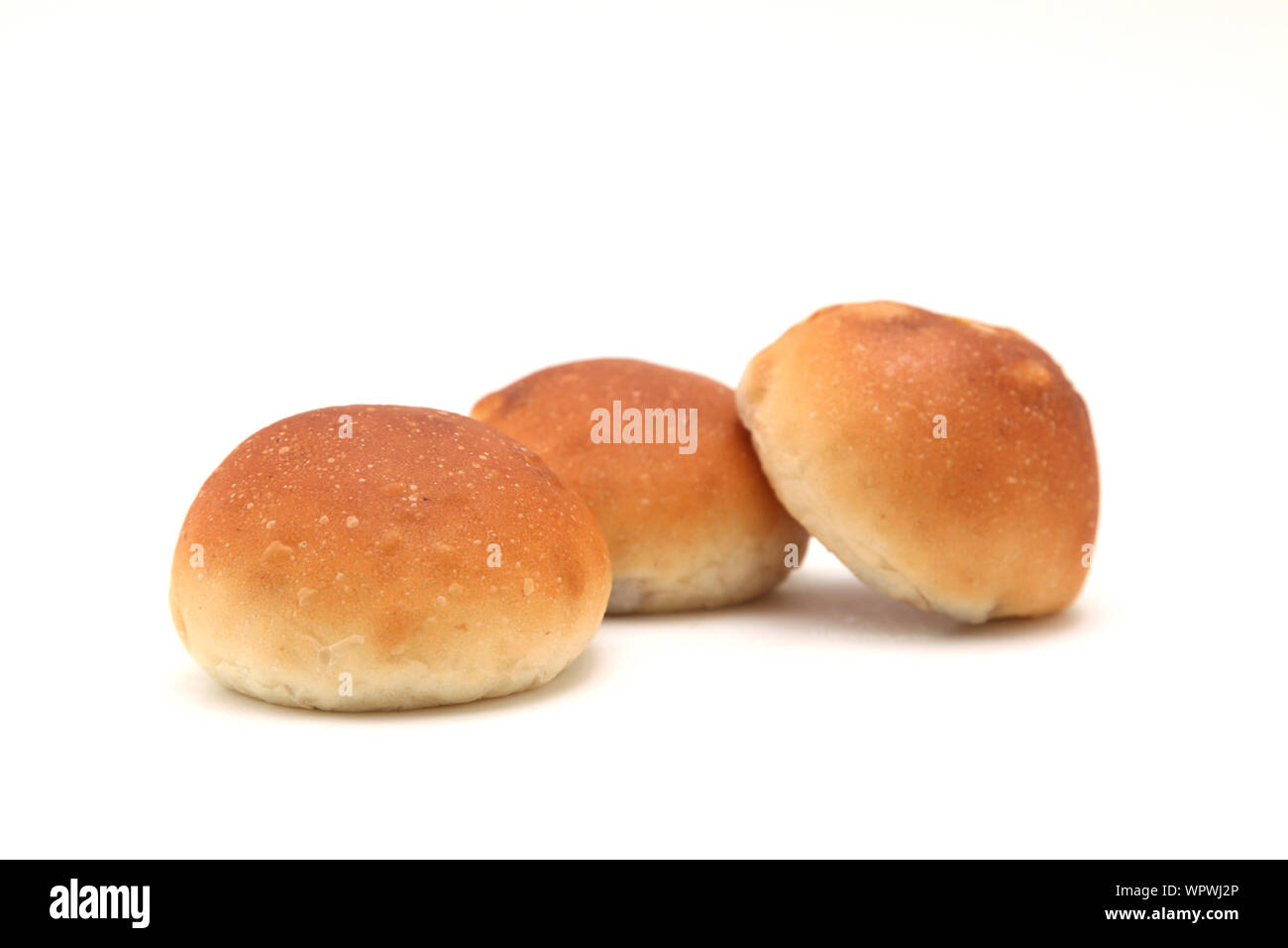 raisin butter bread table roll closeup isolated on white background ...
