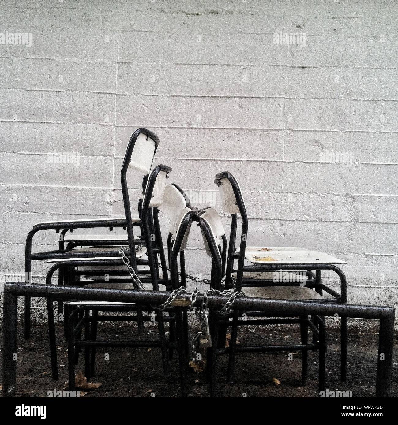 Chain of chairs hi-res stock photography and images - Alamy