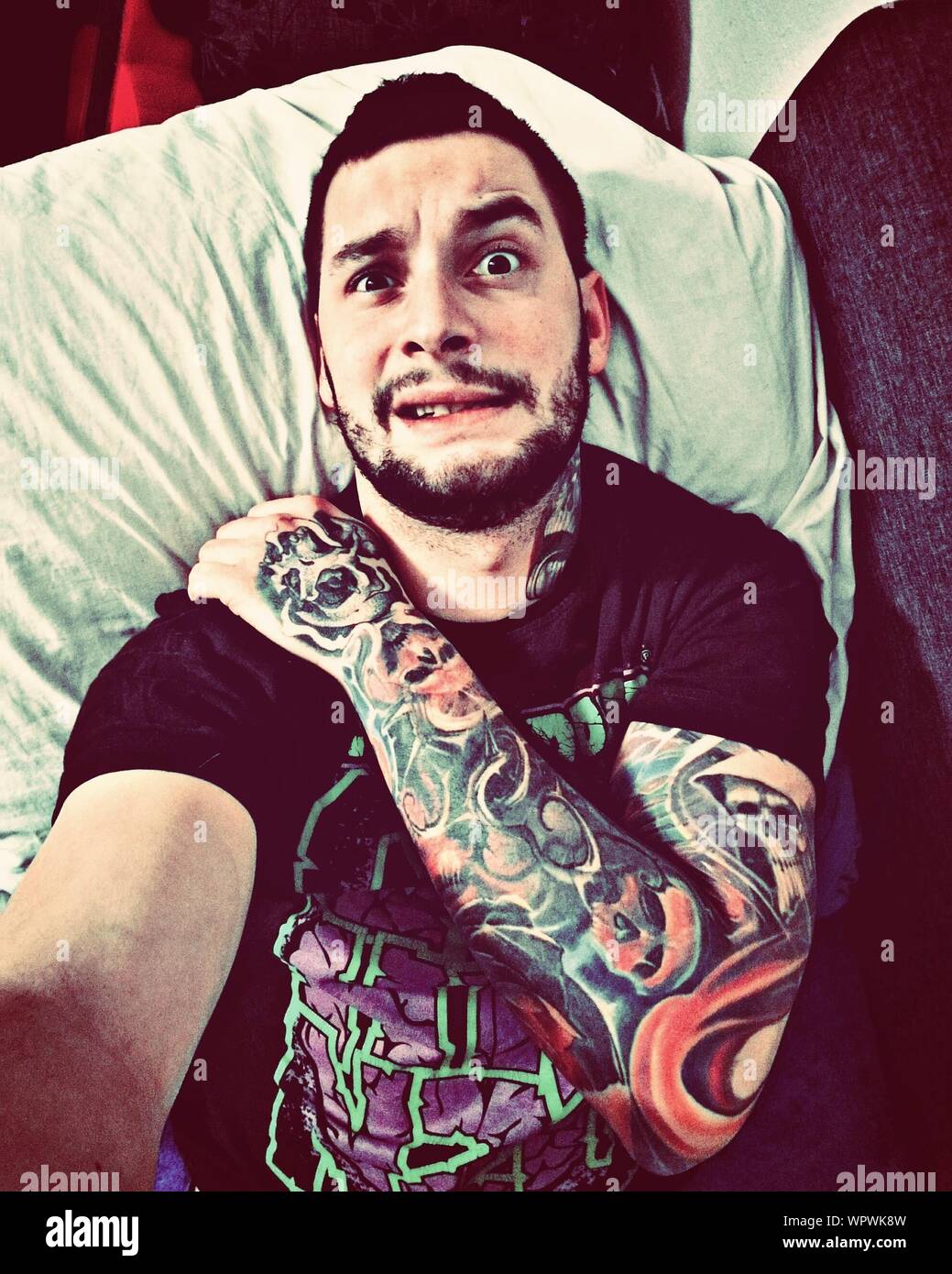 Tattooed faces hi-res stock photography and images - Alamy