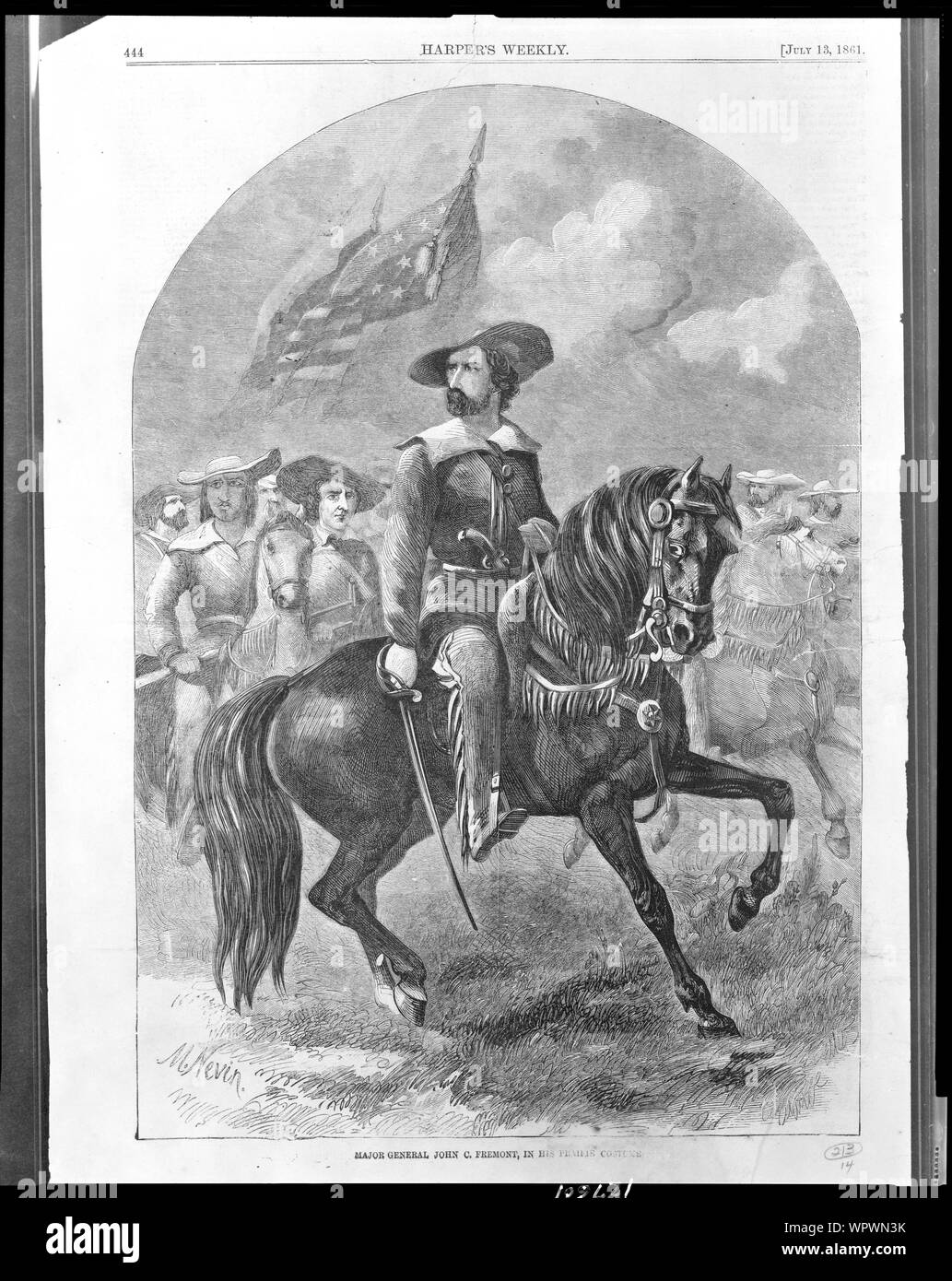 Major General John C. Fremont, in his prairie costume / M. Nevin Stock ...