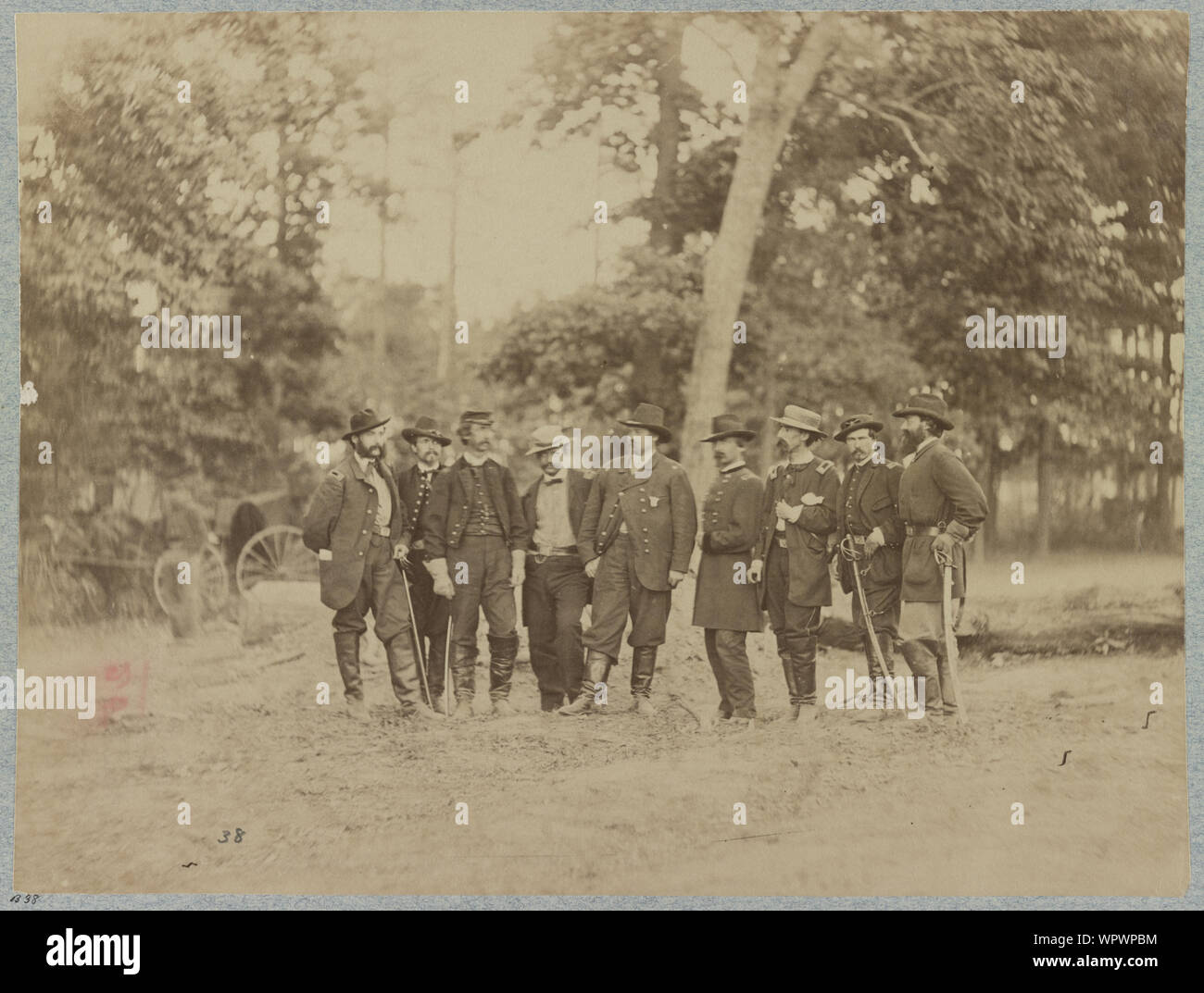 Major General W. F. Smith and staff Stock Photo - Alamy