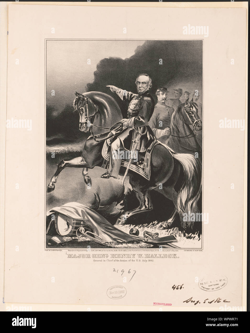 Major Genl. Henry W. Halleck Abstract: Henry W. Halleck, full-length ...