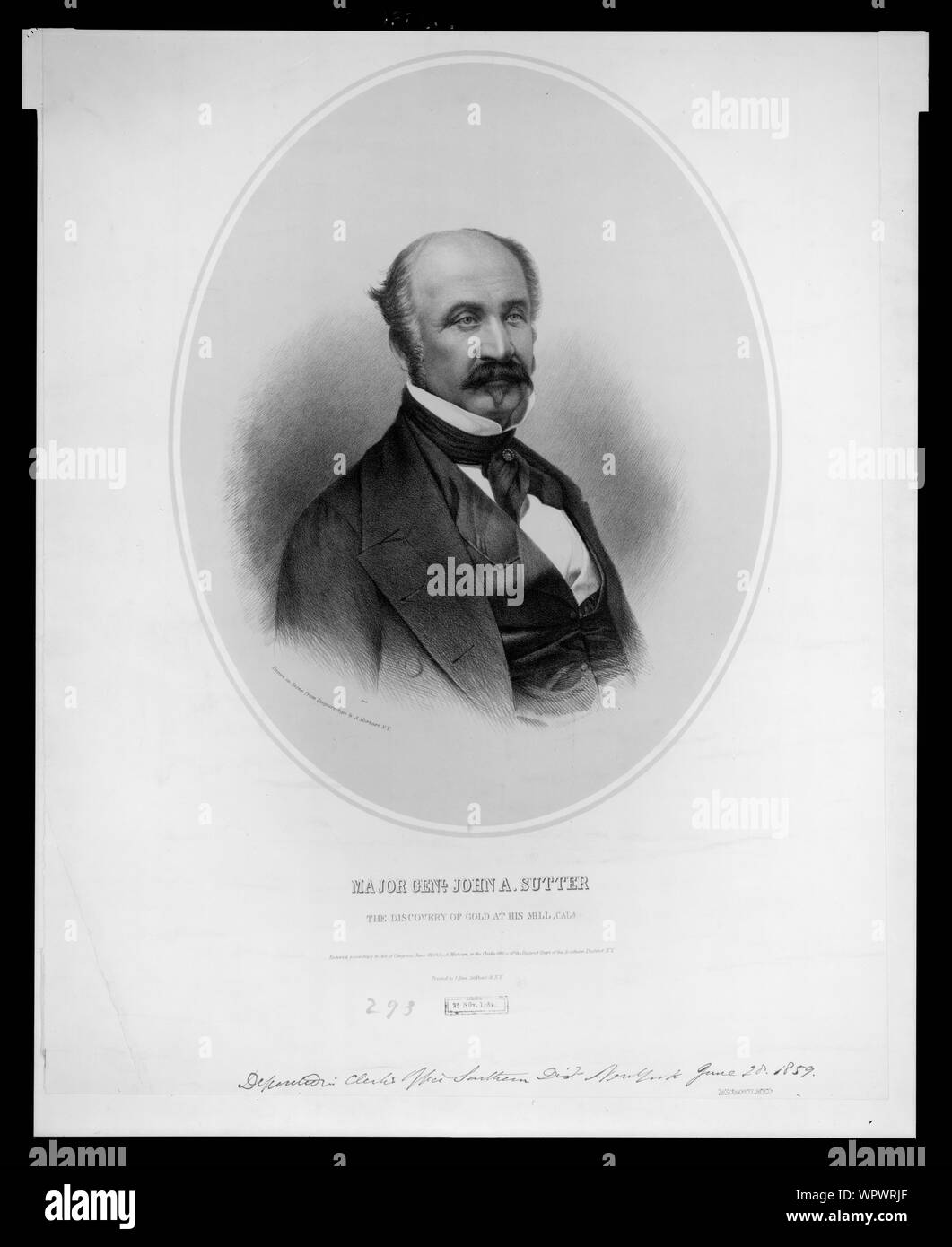 Major Genl. John A. Sutter Abstract: John A. Sutter, half-length ...
