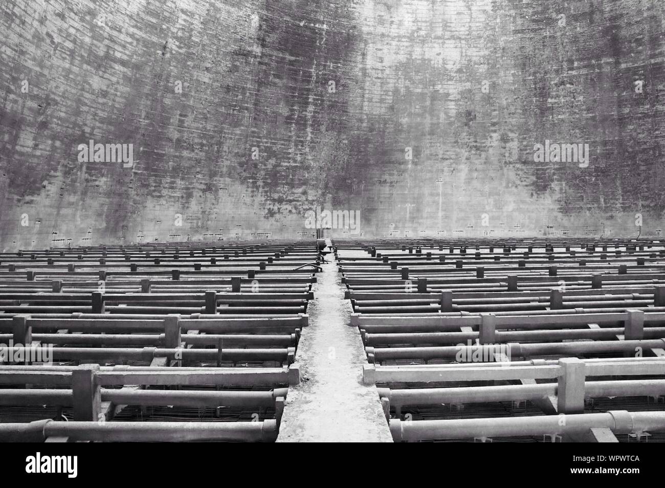 Close-up Of Railings Against Wall Stock Photo - Alamy