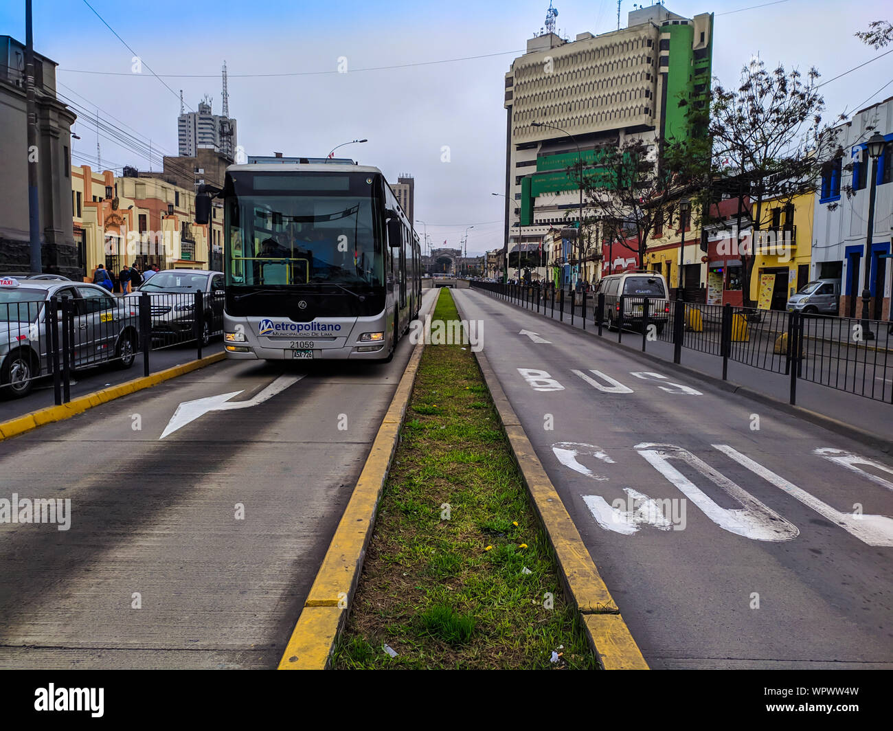 PNP Policia Nacional del Peru Headquarters in the old center of Lima ...
