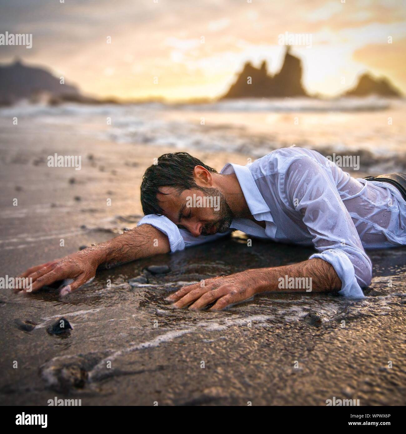 Man sleeping on boat hi-res stock photography and images - Alamy